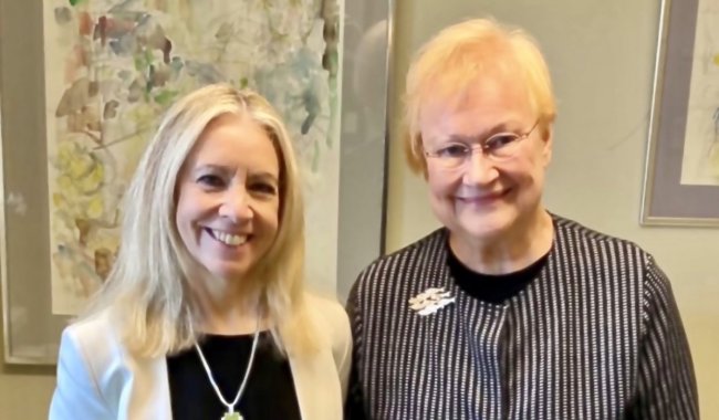 Reunión con expresidenta de Finlandia Tarja Halonen - Chile en el Exterior