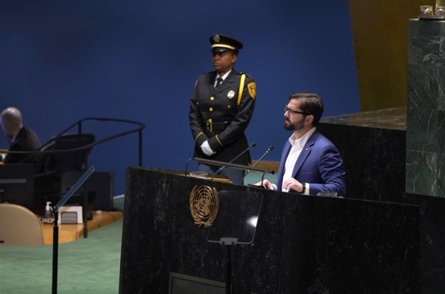 78° Asamblea General: Presidente de la República Gabriel Boric Font entrega discurso en Naciones ...